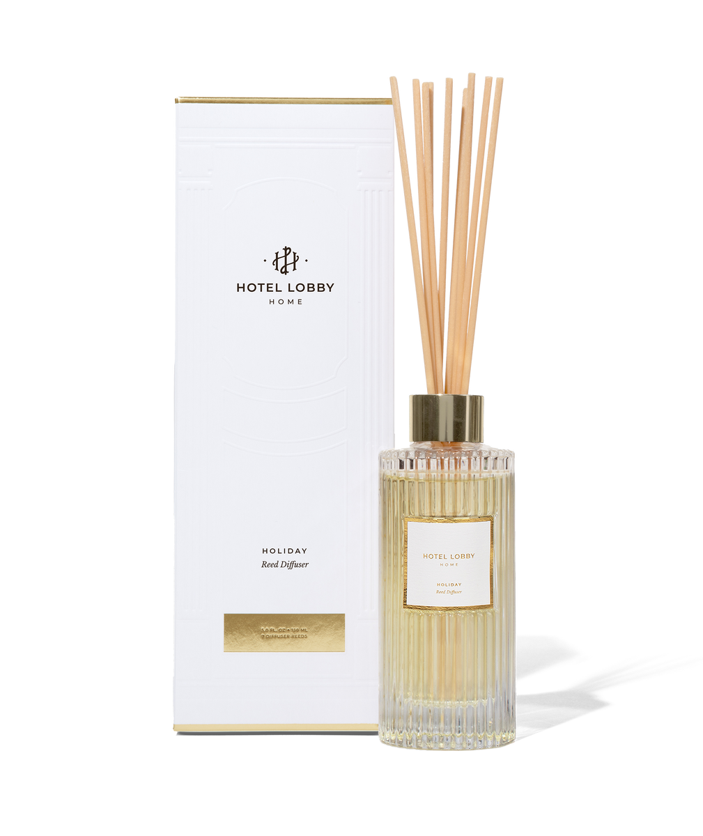 Holiday Reed Diffuser | Luxury Holiday Home Fragrance– Hotel Lobby Candle