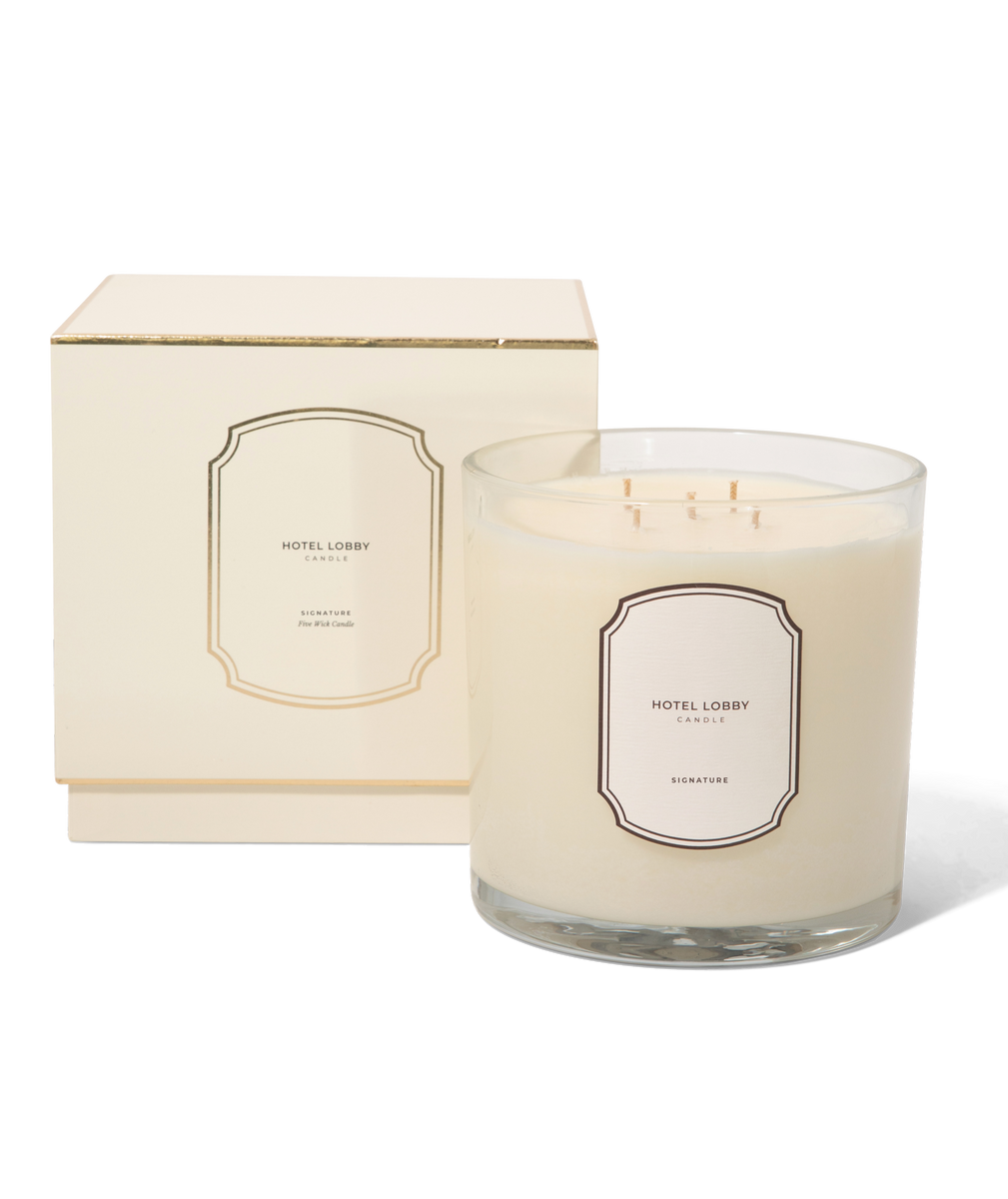 Luxury Soy Signature Five Wick Candle | Hotel Lobby Candle